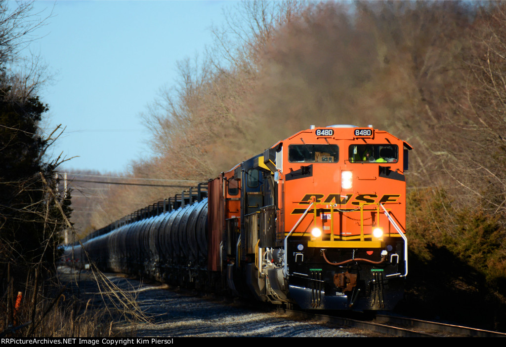BNSF 8480 CSX Train K040 Crude Oil Loads